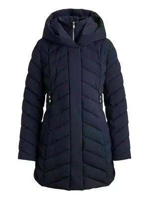 Ralph Lauren Quilted Hooded Coat Blue