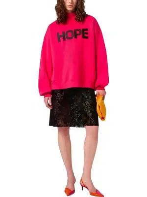 MSGM Floral-lace Mini Skirt - Black