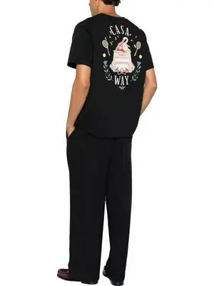 Casablanca Graphic-print T-shirt - Black