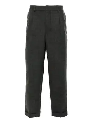 AMI Paris Carrot-fit Trousers - Grey