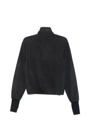 ENTIRE STUDIOS Half-zip Fleece Sweater Black