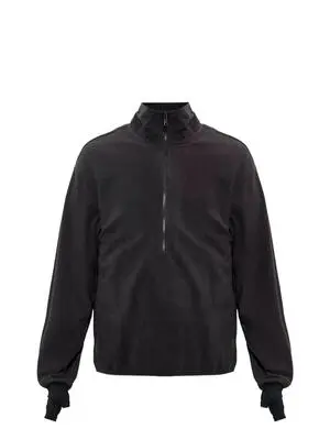 ENTIRE STUDIOS Half-zip Fleece Sweater - Black