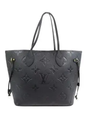 LOUIS VUITTON Mm Neverfull Monogram Empreinte Tote Bag - Black