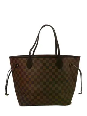 LOUIS VUITTON Neverfull Mm Damier Ebene Tote Bag - Brown