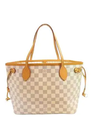 LOUIS VUITTON Neverfull Pm Damier Azur Tote Bag Neutrals