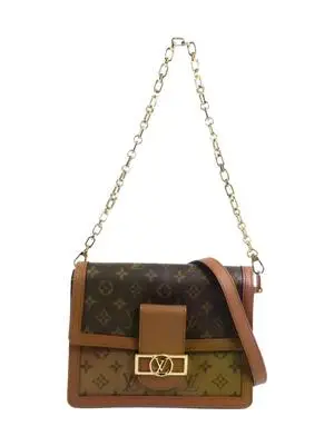 LOUIS VUITTON Mm Dauphine Monogram Reverse Shoulder Bag - Brown