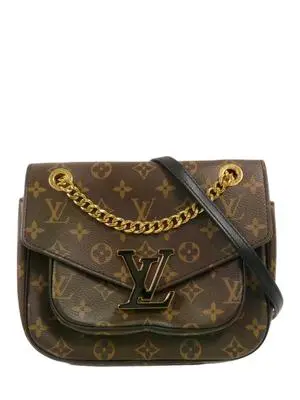 LOUIS VUITTON Passy Monogram Messenger Bag Brown