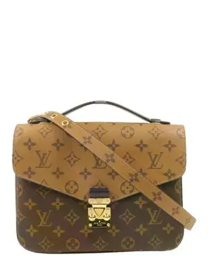 LOUIS VUITTON Métis Monogram Tote Bag Brown