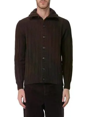 BROOKSFIELD Ribbed Wool Sweater - Brown