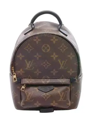 LOUIS VUITTON 2016 Monogram Mini Palm Springs Backpack - Brown
