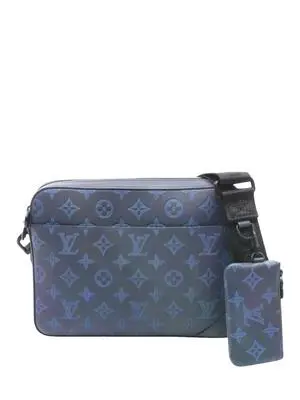 LOUIS VUITTON 2021-2026 Monogram Shadow Duo Messenger Crossbody Bag - Blue