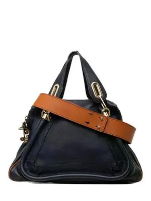 Chloé 2012 Medium Leather Paraty Satchel Blue