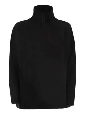 Max Mara Borgia Turtleneck Oversized Sweater - Black