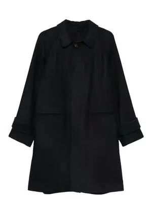 N°21 Raglan-sleeve Concealed-fastening Coat - Blue