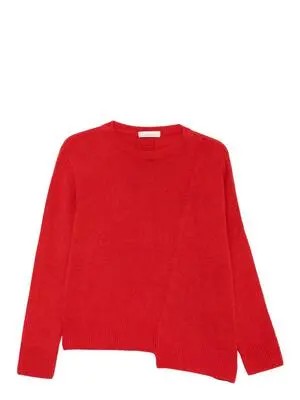 Liviana Conti Asymmetric-hem Sweater - Red