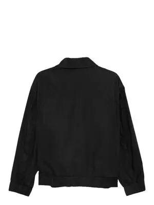 N°21 Ruffled Zip-up Jacket - Black