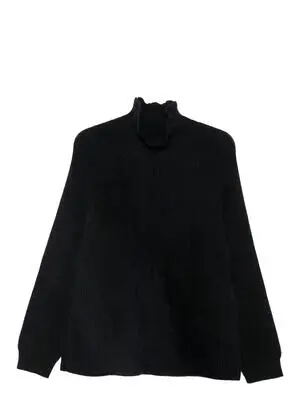 Liviana Conti Ribbed-knit Roll-neck Sweater - Black