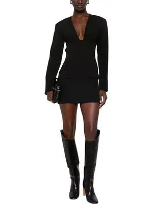 Erika Cavallini Open-back Mini Dress - Black