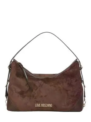 Moschino Logo-plaque Shoulder Bag - Brown