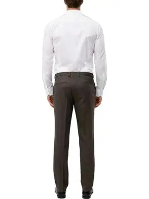 Hugo Slim-fit Tailored Trousers - Brown