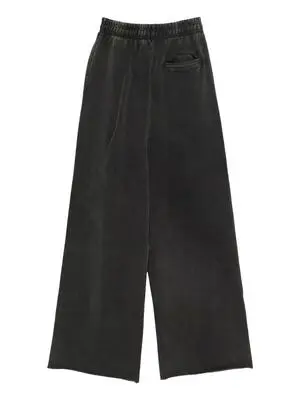 ENTIRE STUDIOS Faded-effect Wide-leg Track Pants - Grey
