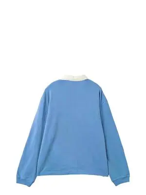 JORDAN Flight Essentials Rugby Long-sleeve Polo Shirt - Blue