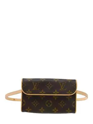 LOUIS VUITTON 2005 Monogram Pochette Florentine Belt Bag - Brown