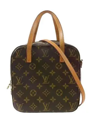 LOUIS VUITTON Monogram Spontini Handbag - Brown