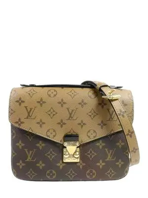 LOUIS VUITTON Pochette Metis Monogram Reverse Tote Bag - Brown