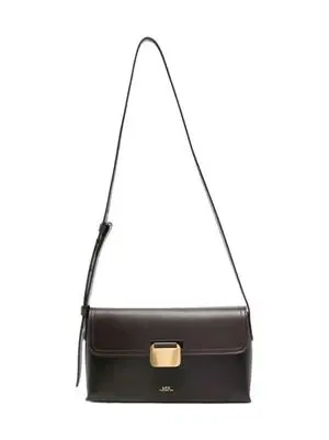 A.p.c. Small Simone Leather Shoulder Bag - Brown