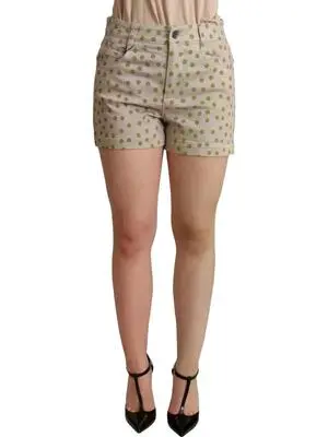 Dolce & Gabbana Polka-dot Five-pocket Shorts - Neutrals