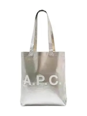 A.p.c. Lou Logo-print Tote Bag Silver