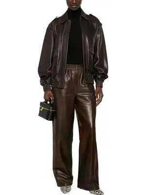 SIMKHAI Elasticated-waist Leather Trousers