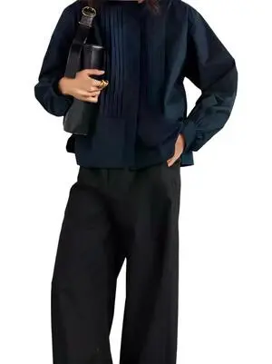 JIL SANDER Pleated Long-sleeve Shirt
