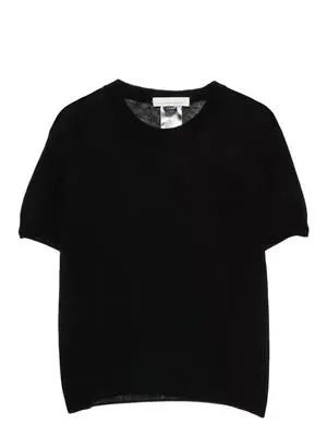 Liviana Conti Short-sleeve Knit T-shirt - Black