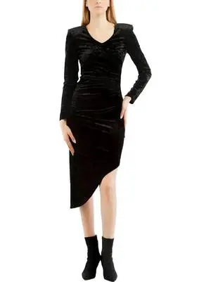 PATRIZIA PEPE Asymmetric Ruched Dress