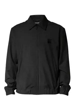 Dolce & Gabbana Logo-patch Bomber Jacket - Black