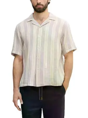 BENETTON Striped Short-sleeve Shirt - Neutrals