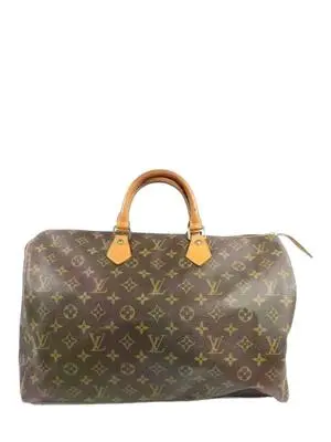 LOUIS VUITTON Speedy 40 Monogram Tote Bag - Brown