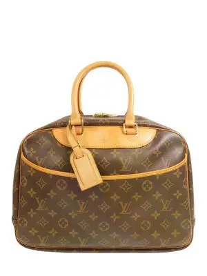 LOUIS VUITTON Monogram Deauville Handbag - Brown