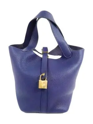 Hermès 2020's Picotin Pm Tote Bag Blue
