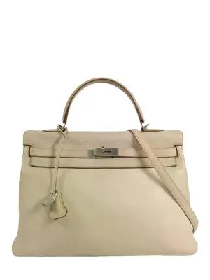 Hermès 35 Kelly Tote Bag Neutrals