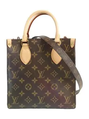 LOUIS VUITTON Monogram Sac Plat Bb Tote Bag - Brown