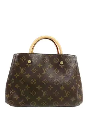 LOUIS VUITTON Bb Montaigne Tote Bag - Brown