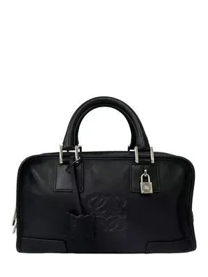 Loewe 2000-2010 Leather Amazona 28 Handbag - Black