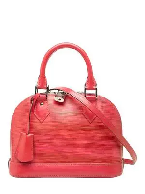 LOUIS VUITTON 2015 Epi Alma Bb Satchel - Red