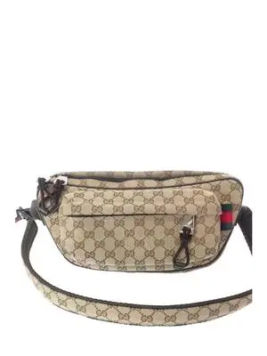 GUCCI 2000-2026 Small Gg Canvas Web Crossbody Bag
