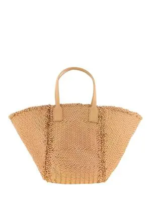 Dragon Diffusion Teresa Maxi Cabas Hand-woven Tote Bag Neutrals