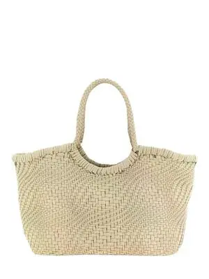 Dragon Diffusion Nantucket Optical Leather Tote Bag - Neutrals