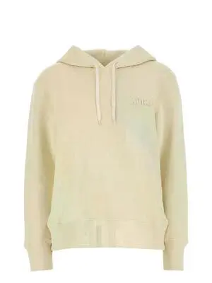 AUTRY Logo-embroidered Drawstring Hoodie - Neutrals